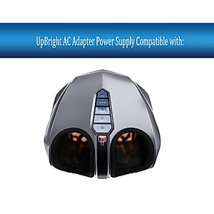 UpBright 2-Prong 24V AC/DC Adapter Compatible with Miko YOISHO MMF-01C MMF-O1C MMF01C Shiatsu Foot Calf Ankle Massager Deep Kneading Heat Therapy Rolling Massage 24VDC 2A Power Supply Cord Charger PSU