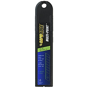 Rapid Tools RT00047 25mm Serrated Snap off Blades 10 Blades per Pack, Pack of 1