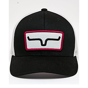 Kimes Ranch Caps The Cutter Trucker Horns Logo Patch Mesh-Back Ball/Black