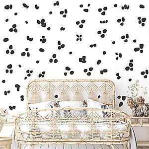 284 Pieces Polka Dots Wall Decal Irregular Polka Dot Stickers Modern Minimalist Geometric Wall Stickers Peel and Stick Decal Art for Kids Bedroom Classroom