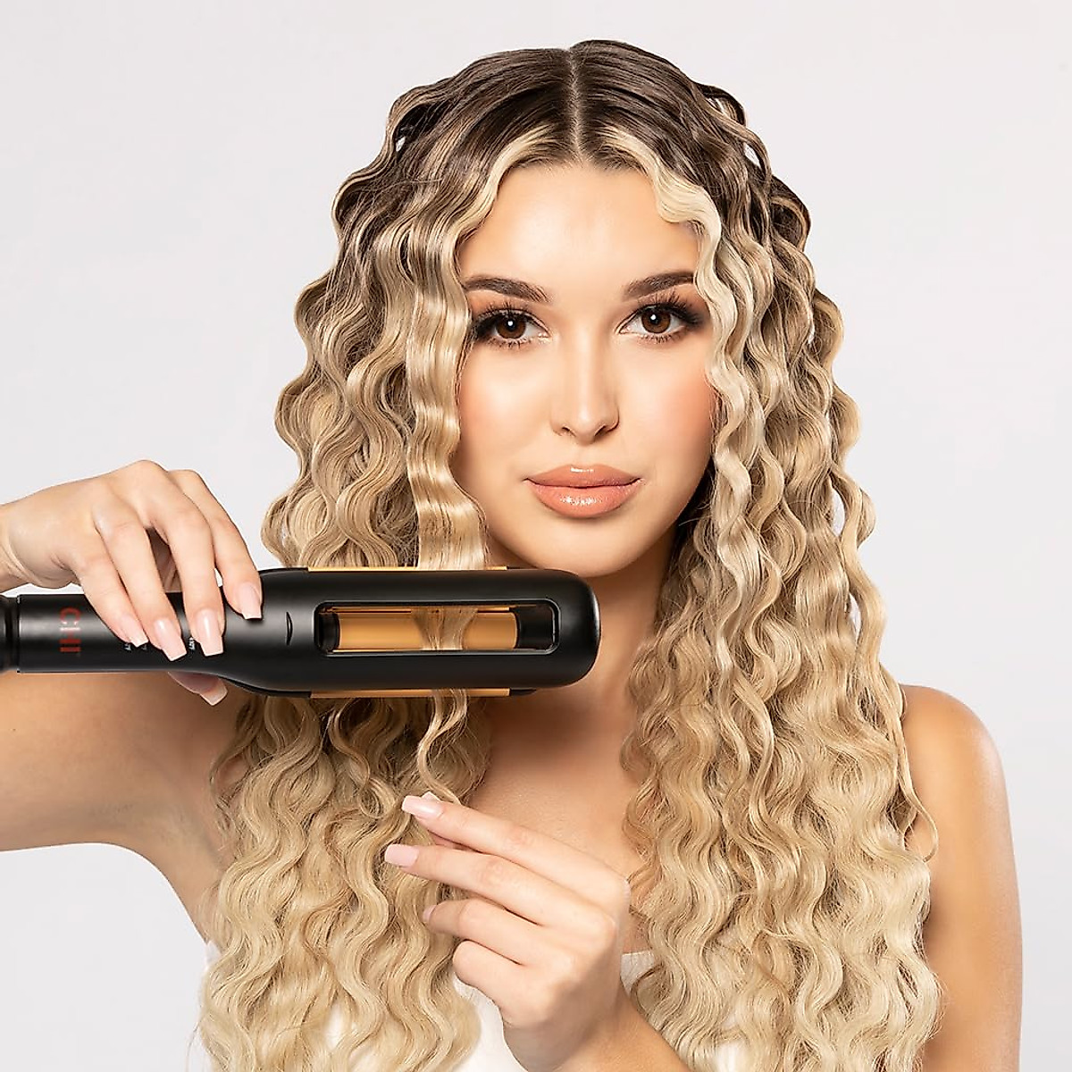 CHI Multi-Wave Styler, Hair Waver With Adjustable Barrel For Customizable Waves, Reduces Frizz & Increases Shine, Black