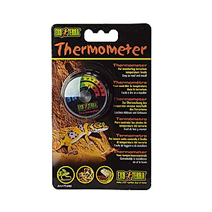 Exo Terra Thermometer for Reptile Terrarium – Provides Temperatures in Both Celsius and Fahrenheit