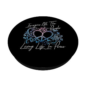 Imagine Hippie People Living Life in Peace and Love PopSockets Standard PopGrip