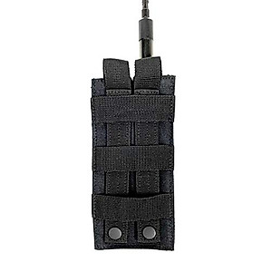 X-FIRE® Tall Washable Nylon MOLLE Pouch or Duty Belt Portable Radio Holder