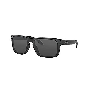 Oakley Holbrook OO9102 9102E5 Matte Black/Grey Sunglasses For Men Bundle Leash + VISIOVA Accessories