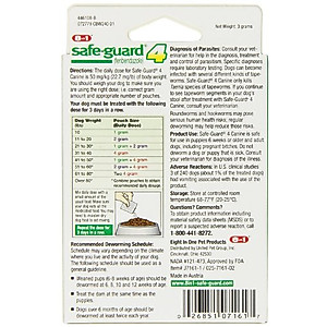 Pro-Sense Safe-Guard 4, Canine Dewormer for Dogs, 3-Day Treatment