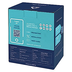 ARCTIC Freezer i35 - Single Tower CPU Cooler, Intel Specific, Pressure Optimized 120 mm P-Fan, 0–1800 RPM, 4 Heat Pipes, incl. MX-5 Thermal Paste - Black