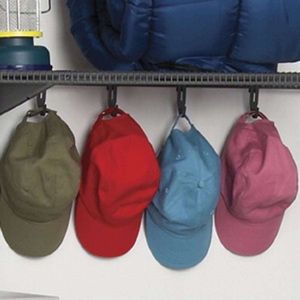 Organized Living freedomRail Shelf Hook for freedomRail Ventilated Shelves, Set of 4 - Granite