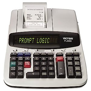 Wholesale CASE of 3 - Victor 12-Digit Thermal Printing Calculator-14-Digit Thermal Printing Calculator,8-1/2"x12"x3-1/2", Gray
