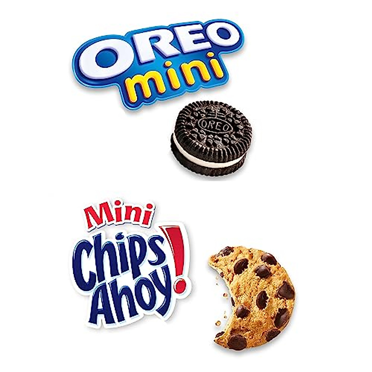 OREO Mini Cookies & CHIPS AHOY! Mini Cookies Go-Cup Cookies Variety Pack, 14 Go-Paks