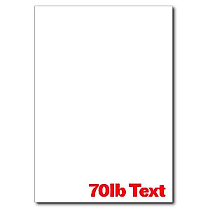 Blank White 7" x 10" Paper - Executive Size - 250 Sheet Pack