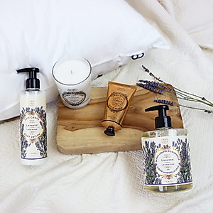 Panier des Sens - Lavender Body Lotion for Dry Skin - Hydrating Body Cream for Women - Nourishing Fluid Body Moisturizer with Shea Butter & Olive Oil - 97% Natural Ingredients Body Care - 8.45 Floz