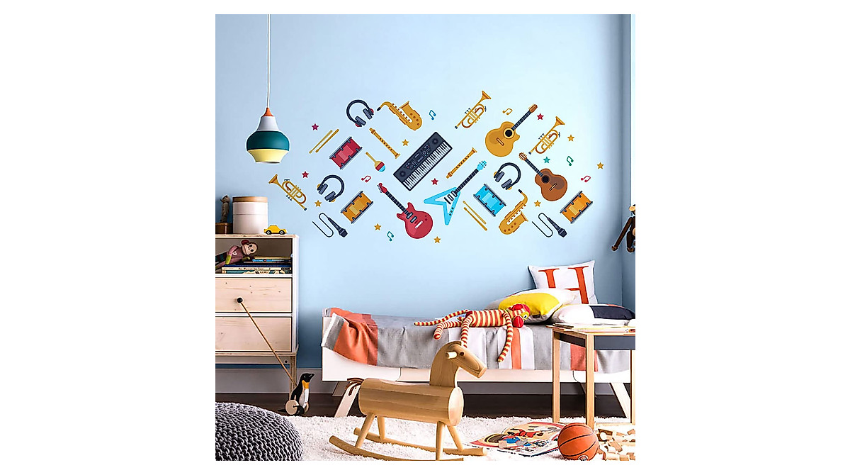 Music Instrument Wall Decals: Peel & Stick Decor for Any Room