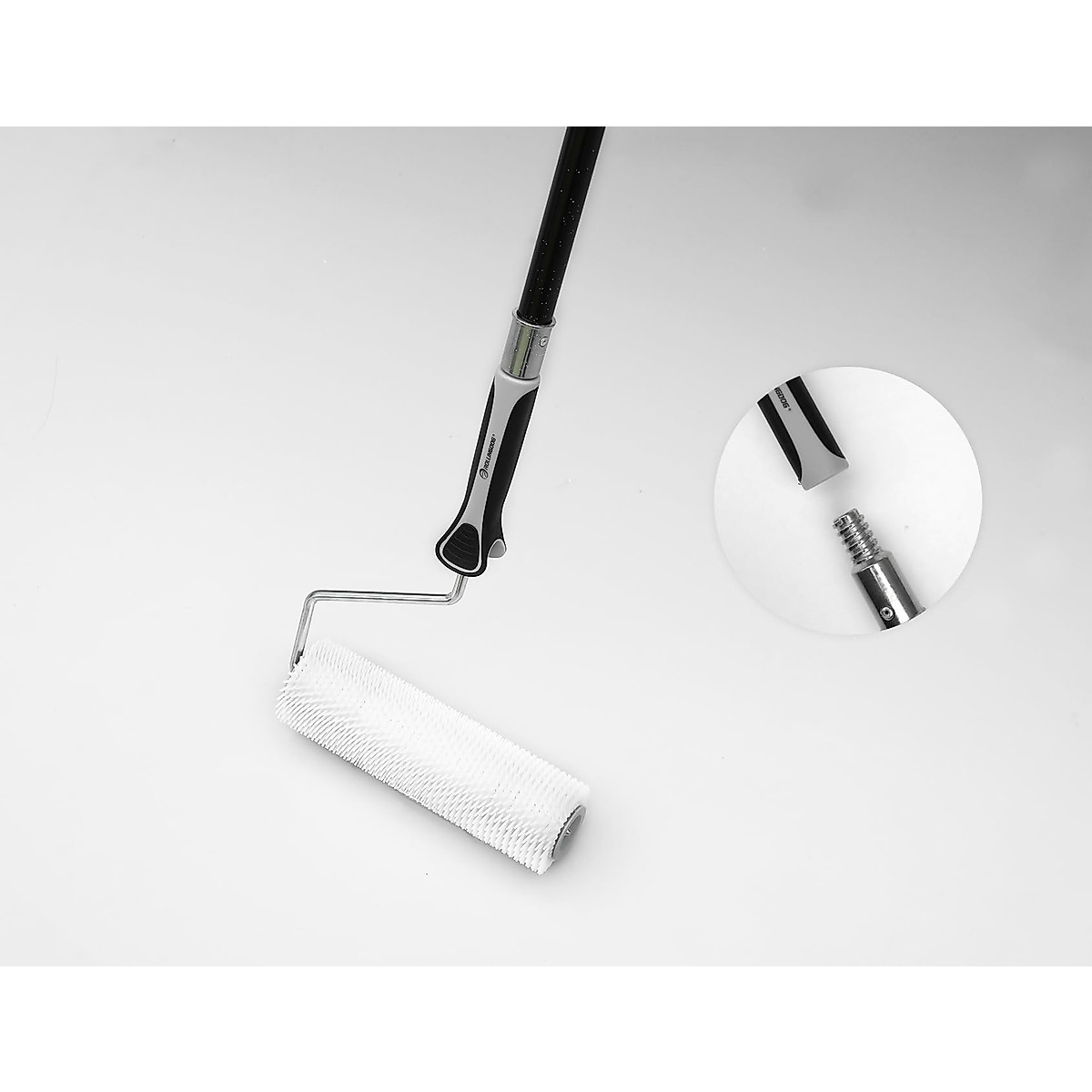 ROLLINGDOG Spike Roller-Epoxy Floor Spiked Roller for Self Leveling Concrete,Spiked Screeding Compound Roller for Cement Concrete Paint(230mm)