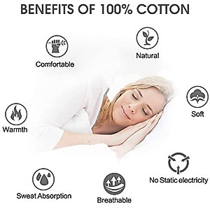 5-Piece Split Queen Sheets - Split Queen Sheets Sets for Adjustable - 600 Thread Count Egyptian Cotton Bedding Sheets and Pillowcases - Fitted Sheet Fits Upto 15" Deep Mattress, Ivory Solid
