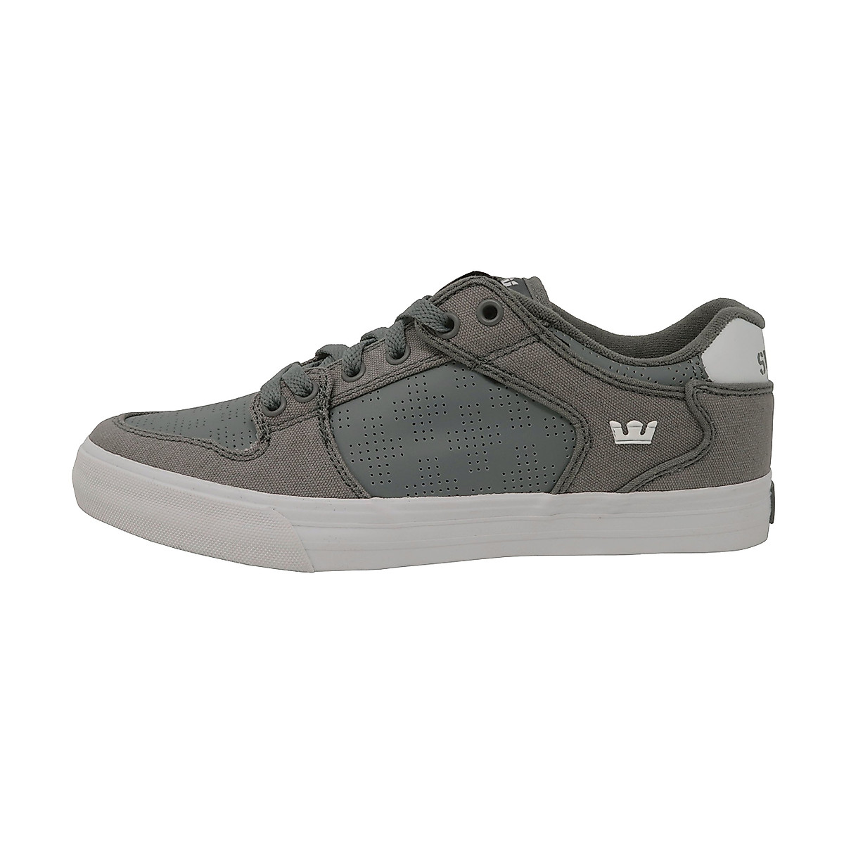 Supra Vaider Low Cross Men's Sneaker (8.0 D(M) US) Grey/White