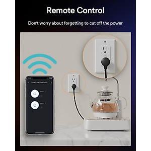 Smart WiFi in-Wall Outlet 15 Amp Tamper Resistant Split Duplex Receptacle - 2 Plugs, Compatible with Alexa, Google Home (No Hub Required)