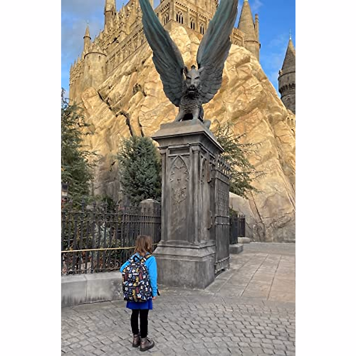 Harry Potter 16" Laptop Backpack Bag Hogwarts Crest All Over Print Cargo