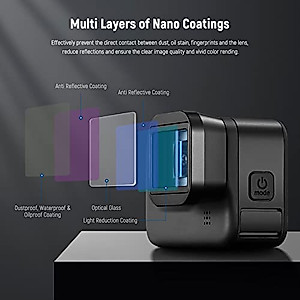 NEEWER Upgraded Version 1.33x Anamorphic Lens Compatible with GoPro Hero 9 10 11 Black, 2.40:1 Widescreen Cinematic Flare Effect, HD Double Side Multi Layer Anti Reflection Coating Action Camera Lens