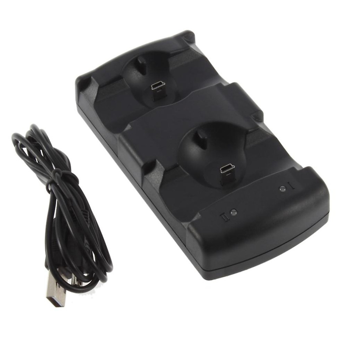 Dual USB Charger Station Dock for PS3 Controller, Dual Charging Stand Docking Station for PS3 Move