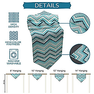 Big buy store Table Runner Zig Zag Chevron Wave Stripe Cotton Line Table Covers for Dinner Kitchen Wedding Indoor and Outdoor Parties Turquoise Nordic Style Table Setting Decor -13 x 72 inch