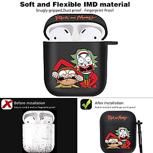 JoySolar for AirPod 2/1 IMD Hard Case Design Character Funny Cool Kawaii Cartoon Fashion Cute Unique Chic Aesthetic for AirPods Air Pods 2/1 Cover Cases Skin for Boys Girls Youth Teen (Grimace Rike)