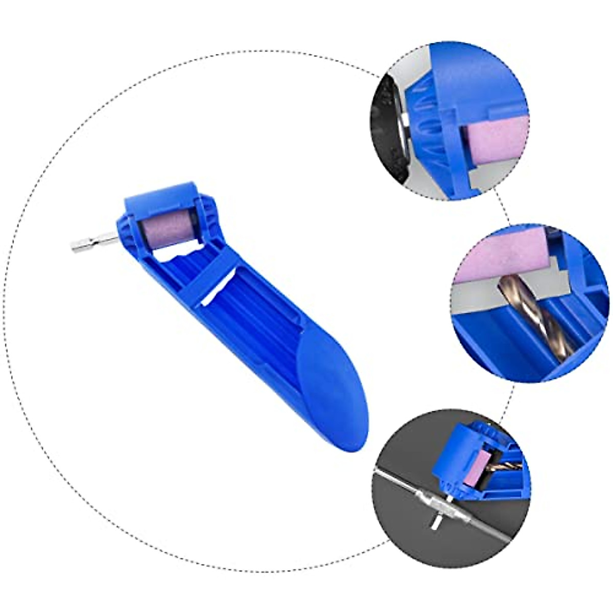 Angoily Burr Device Set Portable Grinder Electric Sharpener Diamond Drill Bit Drill Polishing Kit Drill Bit Sharpening Tool Drill Grinder Attachment Drill Bit Sharpener 3 Sets