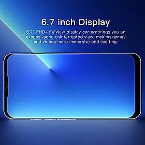 QIMHAI 6.7Inch ip14pro Unlocked Cell Phone Android Phones 2GB RAM+16GB ROM Full Screen Straight Talk Phone Dual Sim Boost Mobile Phones Smart Phones Unlocked New for Android10.0 (Gold)