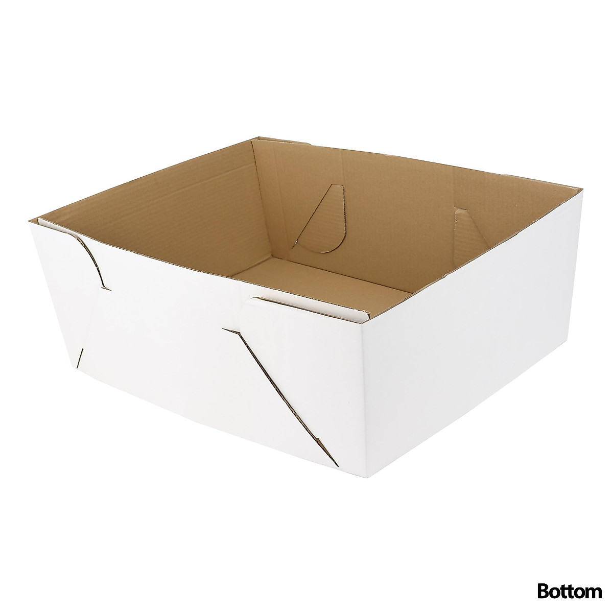 O'CREME White 2-Piece Window Cake Box 19-1/2 Inch x 26-1/2 Inch x 8-Inch High (Sized for Full-Sheet Pastry Trays) - Pack of 5