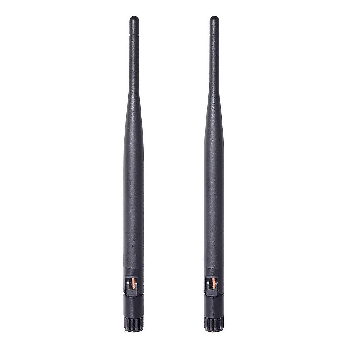 Bingfu Dual Band WiFi 2.4GHz 5GHz 5.8GHz 6dBi MIMO RP-SMA Male Antenna (2-Pack) for WiFi Router Wireless Network Card USB Adapter Security IP Camera Video Surveillance Monitor