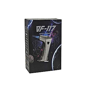 Newport Zero DF-117 Professional Blow Torch Refillable Kitchen Butane Torch Lighter with Safety Lock and Adjustable Flame for Desserts, Creme Brulee, BBQ and Baking (Silver)