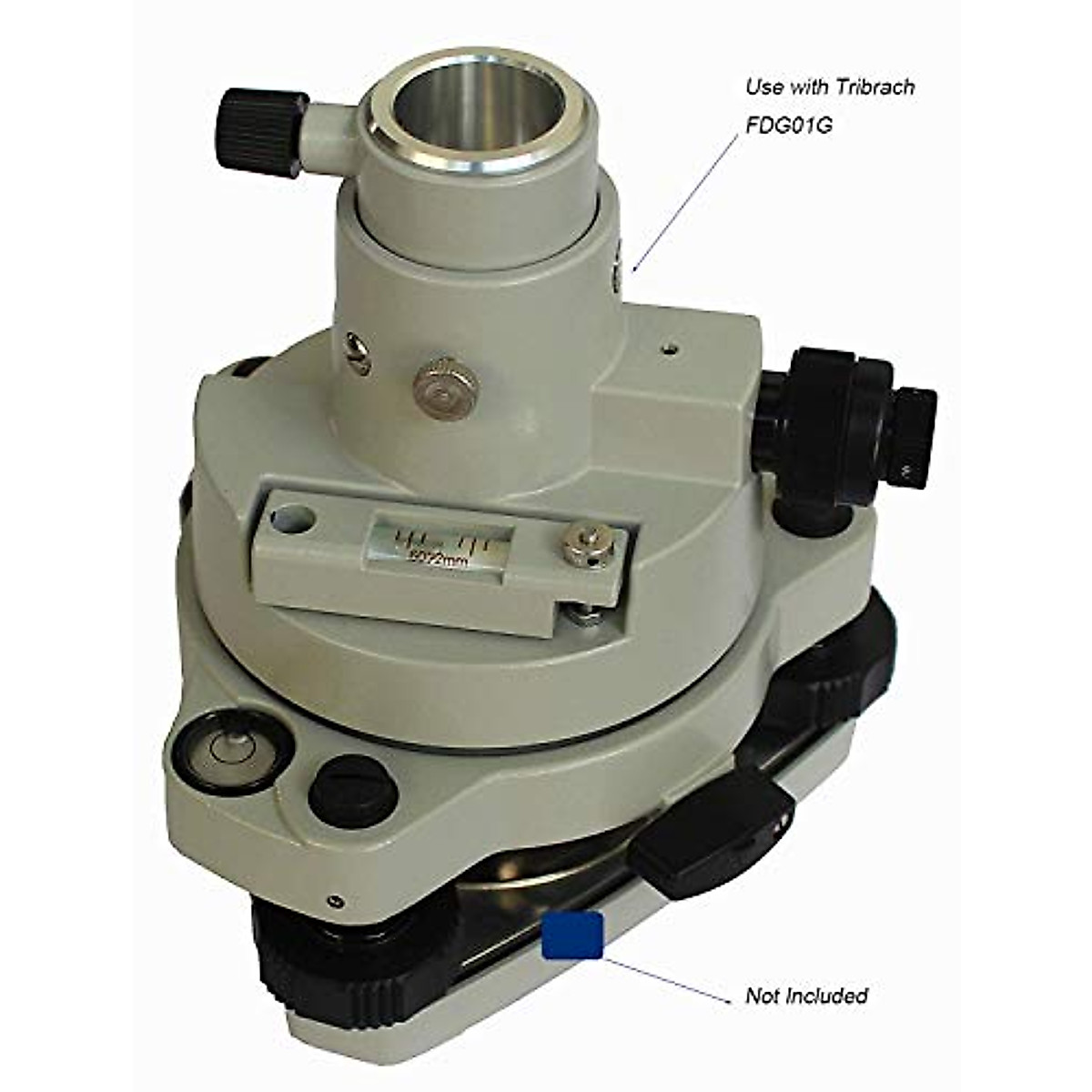 Mountlaser Tribrach Adapter W/Optical Plummet Surveying, Tribrach with Optical Plummet Adjust Screw in Left Hand for Surveying