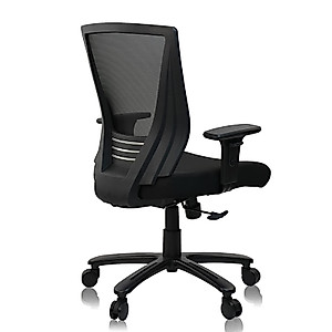 CLATINA Heavy Duty Office Chair 400lbs, Big and Tall, High-Back Executive Desk Chair with Extra Wide Thick Seat, Adjustable Armrests, Ergonomic Mesh Computer Chair for Home Office (1PK)