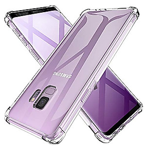 KIOMY Galaxy S9 Case Crystal Clear Shockproof Bumper Protective Case for Samsung Galaxy S9 Transparent Pure TPU Slim Fit Flexible Cell Phone Back Covers