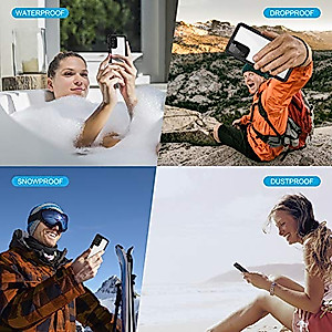 Lanhiem Samsung Galaxy S20 FE 5G Case, IP68 Waterproof Dustproof Case with Built-in Screen Protector, Full Body Heavy Duty Shockproof Protective Cover for Samsung S20 FE 5G 6.5 Inch, Black