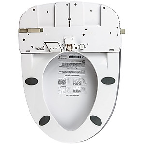 EUROTO Smart Toilet Bidet Luxury Seat Elongated for Bathroom Toilet Bowls, Toilet Seats, Unlimited Warm Water, Fashionable and slim design, Nightlight with Remote Control