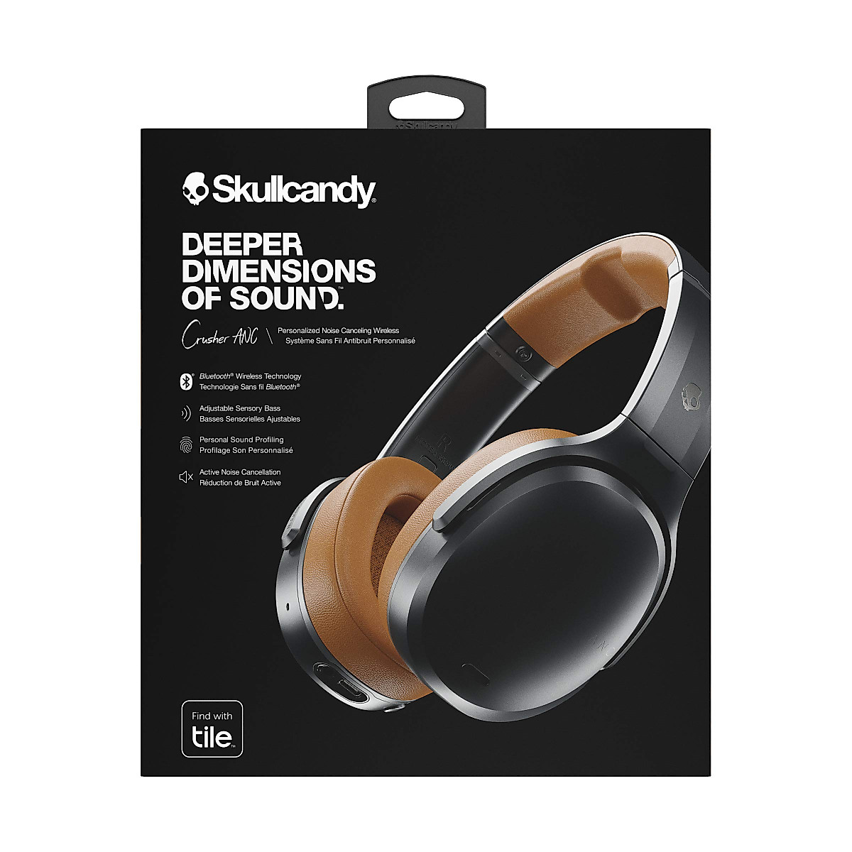 Skullcandy Crusher ANC Personalized Noise Canceling Wireless Headphone - Black/Tan