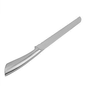 TOPINCN Bread Knife Stainless Steel Serrated Baking Knife Cake Bread Kitchen Cutter Hand Tool