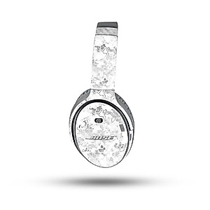 MightySkins Carbon Fiber Skin Compatible with Bose QuietComfort 35 II Headphones - Viper Snow | Protective, Durable Textured Carbon Fiber Finish | Easy to Apply