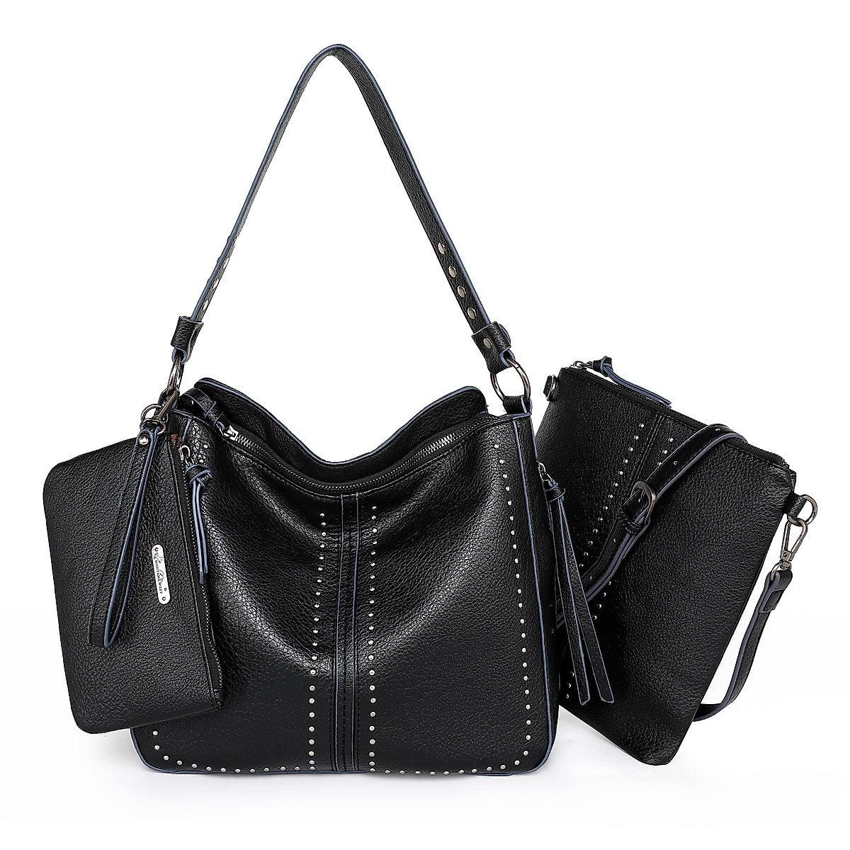 Montana West Shoulder Bag For Women Hobo Bags Crossbody Black Purse Women's Shoulder Leather Handbags MWC-1001S-3BK