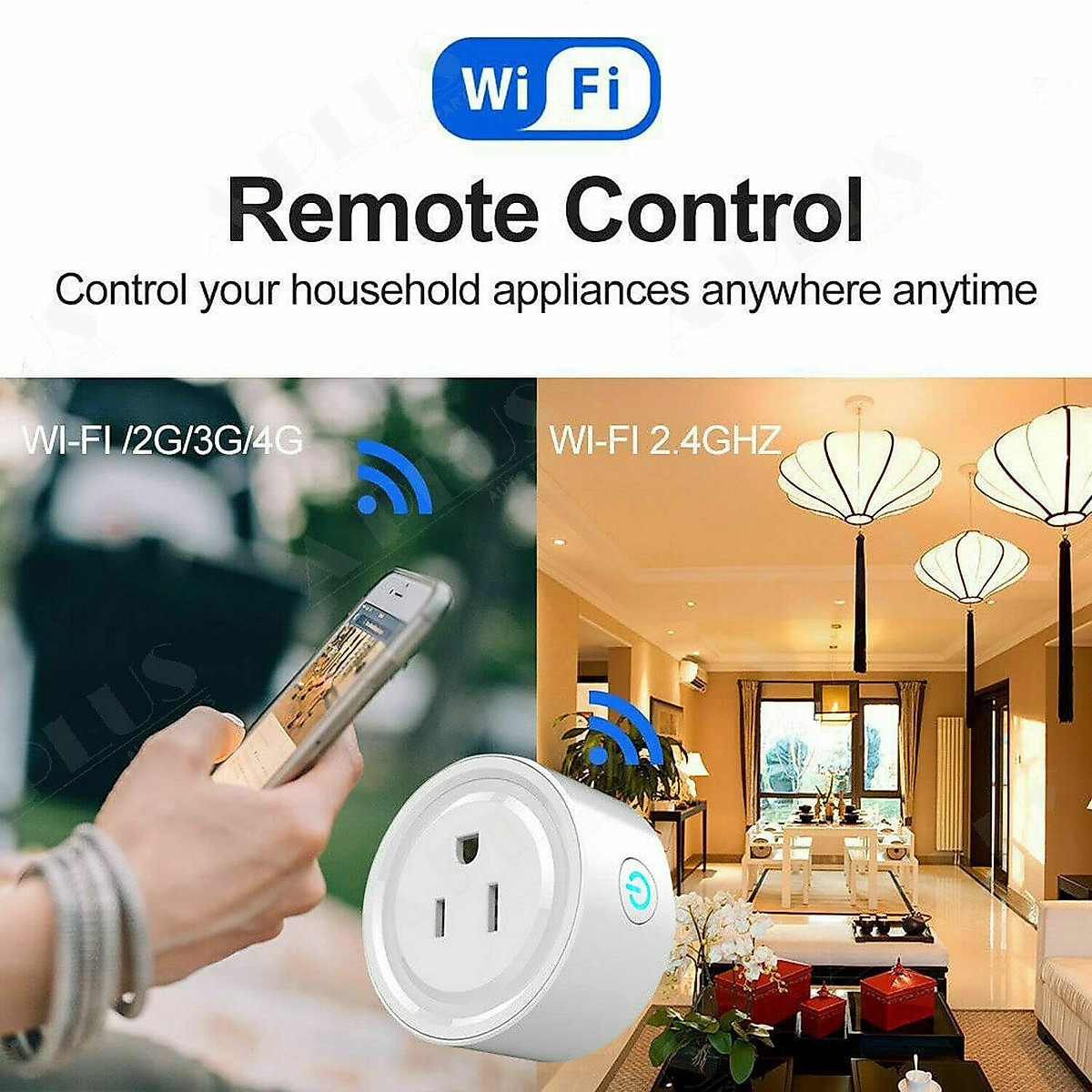 Smart Plug ,WiFi Smart Socket Works with Alexa and Google Home for Voice Control, VAIYI Mini WiFi Outlet Socket Remote Control with Timer Function, No Hub Required, RoHS FCC Listed (2 Pack)