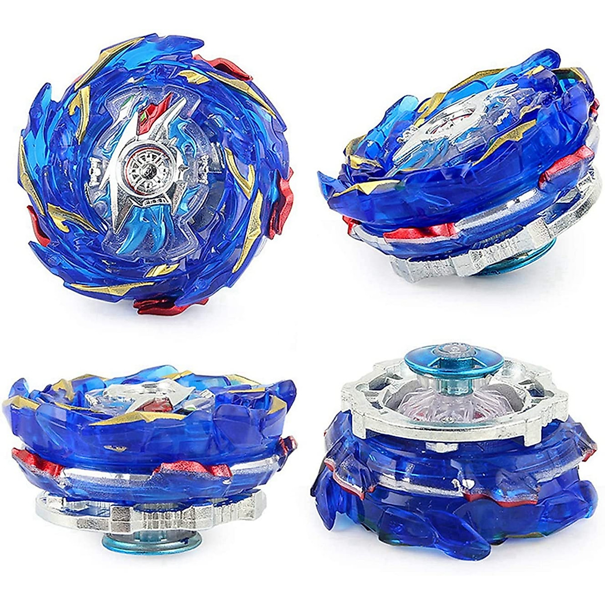 CombatGyro B-184 Launcher Bay Blades Toy Super King Booster B-174 Helios Volcano Starter Set LR Launcher Grip Metal Fusion God Bey Battling Tops Burst Gaming Toy Gift for Boys Age 4-7 8-12+