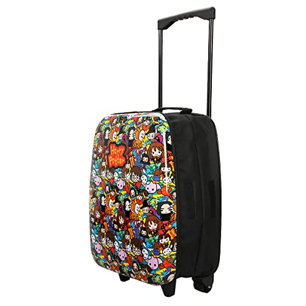 Bioworld Harry Potter Chibi Wizards & Creatures Kids Foldable 2 Wheel Hard Shell Luggage