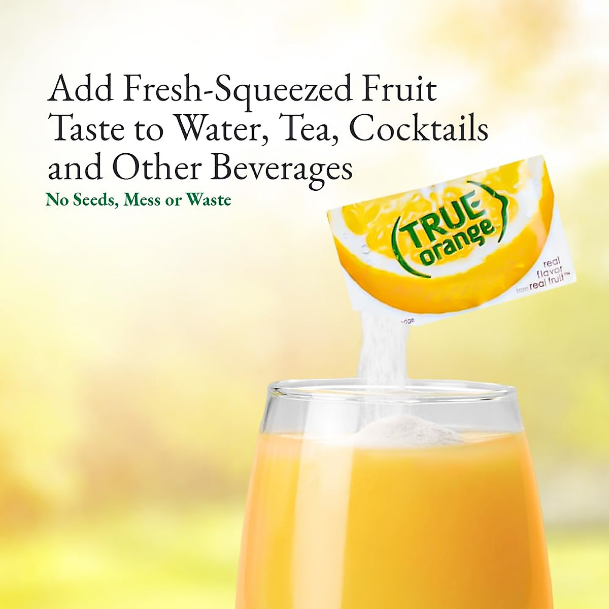 True Lemon, True Lime, True Orange, True Grapefruit, Varrirty Pack 100 Count, On-The-Go Powdered Drink Mix Variety Pack, Zero Calorie Unsweetened Water Flavoring, Each Packet Fits Into a 16.9 oz. Bottle or Cup