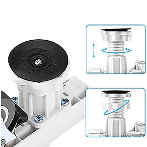 Adjustable Fridge Stand- Refrigerator Stand-Mini Fridge Stand- Washing Machine-Washer Stand-Strong Feet for Fridge- Mobile Base Stand with 4 Strong Feet Multi-Functional Base (4 Feet)