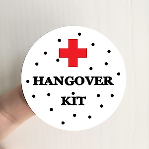 Hangover Kit Sticker, Emergency Hangover Kit, Party Favour Labels, Party Favour Stickers, Hangover Kit Labels,Survival Kit, Wedding Favor Stickers120pcs/set