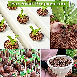 Halatool 10 LB Organic Clay Pebbles 4mm-16mm Leca for Plants 100% Natural Hydroton Clay Pebbles for Hydroponic Growing Gardening Orchids Drainage Decoration Aquaponics