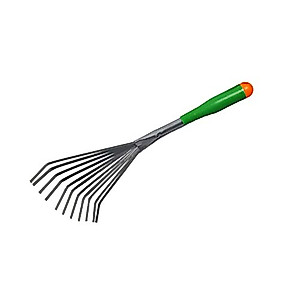 Hand Rake Garden Tool - Small Flower Bed Rake I Garden Hand Rake Perfect Size I Hand Rakes for Picking up Leaves I Comfortable Rake with Hands Gloves I Strong Hand Rakes I The Rake Hands for Gardening