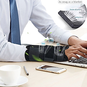 TODDOBRA Wrist Brace with Thumb Spica Splint for De Quervain's Tenosynovitis Carpal Tunnel Pain Wrist & Thumb Stabilizer for Tendonitis Arthritis, Sprains & Fracture Forearm Support Cast (Left M/L)