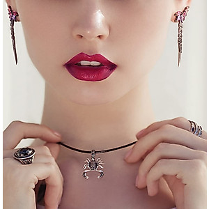 925 Sterling Silver Scorpion Dragon Pendant Necklace with Black Cubic Zirconia Scorpio Zodiac Constellation Charm Pendant Jewelry Gift for Women Men (Scorpion)